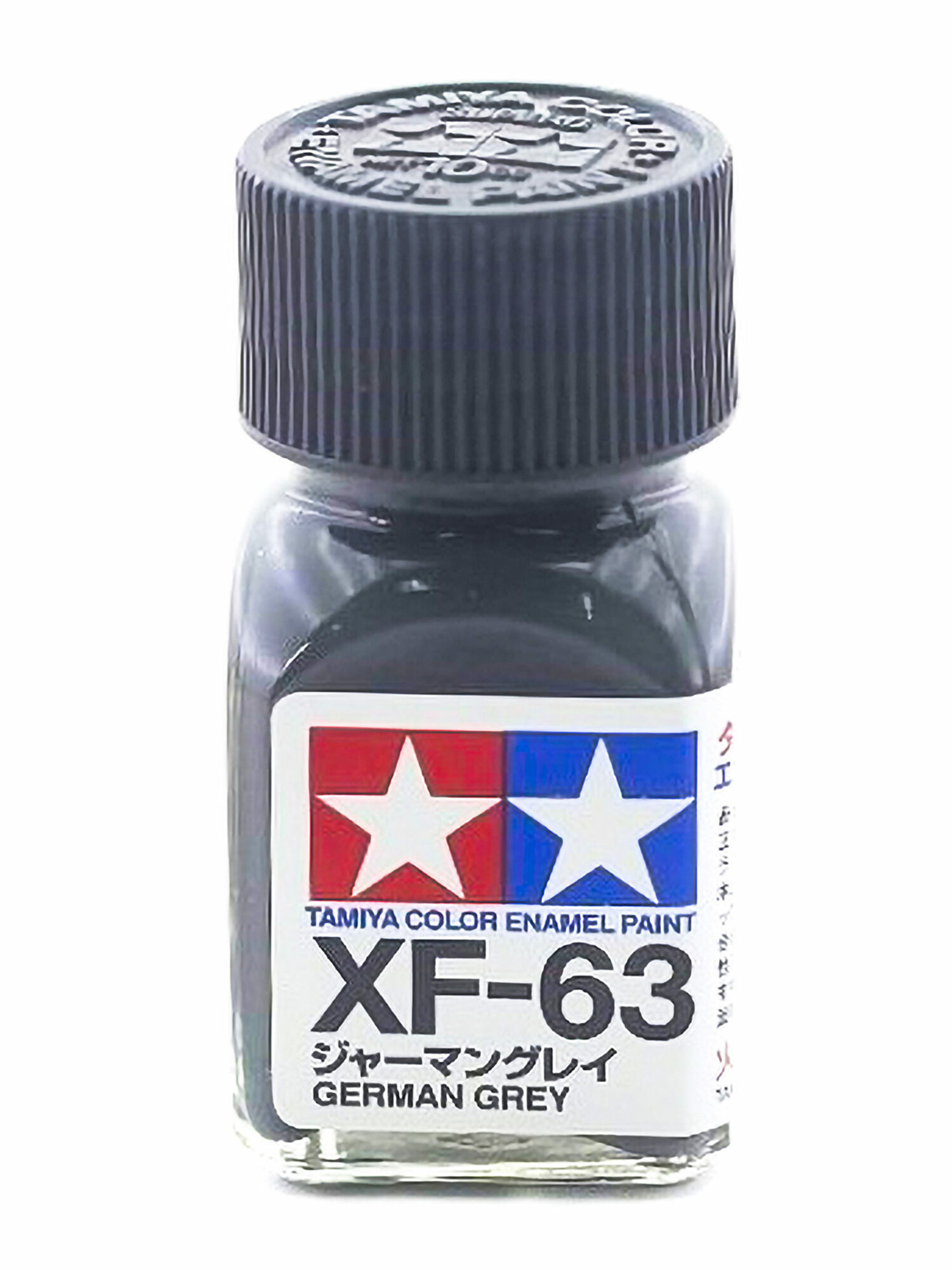 Краска эмалевая Tamiya Enamel Paint XF-63 German Grey 80363 немецкая серая матовая, 10 мл