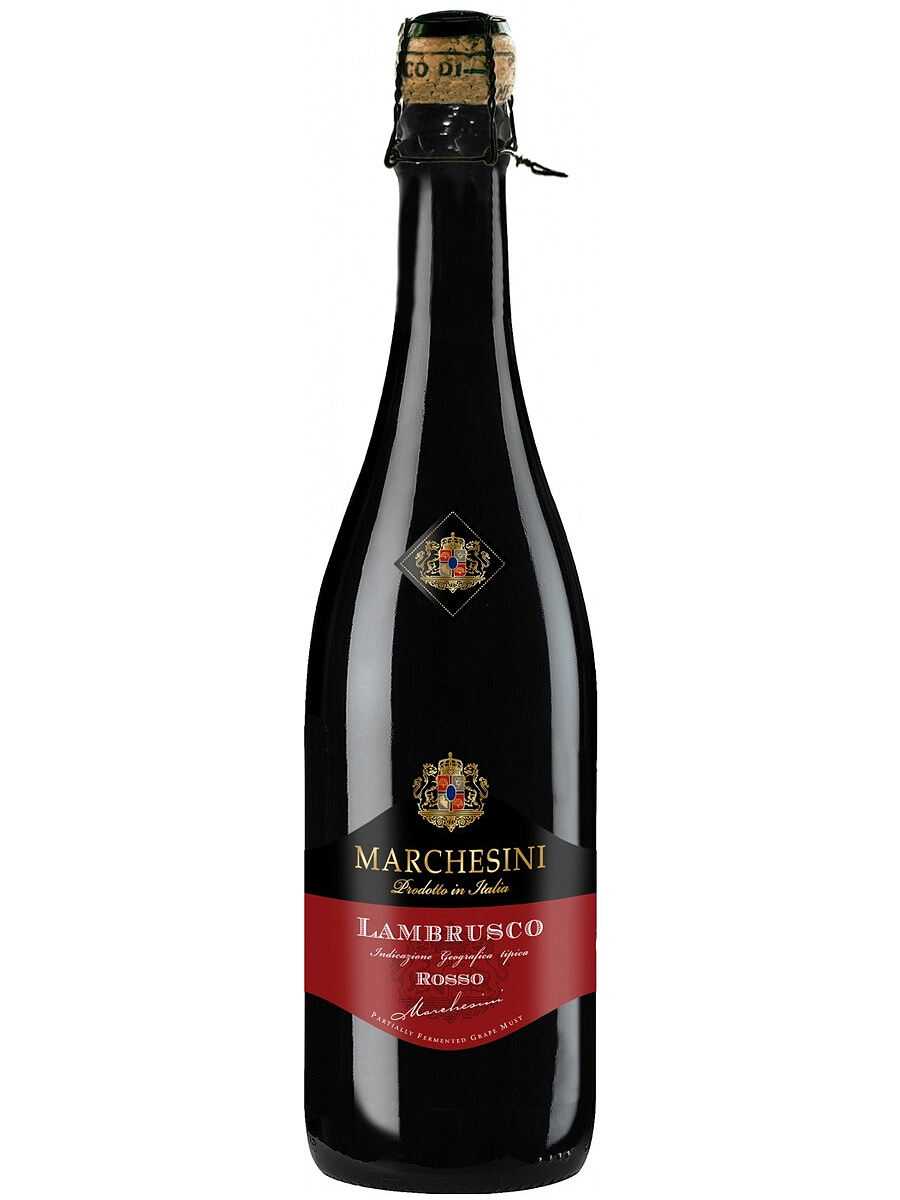Вино игристое "Marchesini" Lambrusco Emilia Rosso, красное, полусладкое, 0,75 л