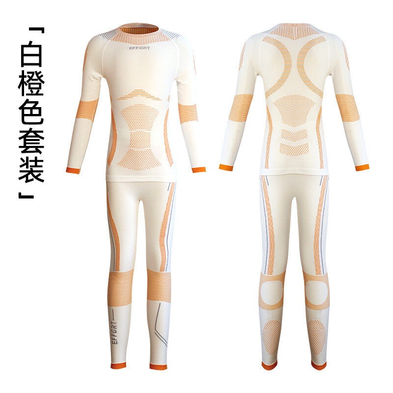 Осенне-зимняя детская лыжная одежда с быстрой сушкой для мальчиков и девочек, профессиональный компрессионный термокостюм, дышащий базовый слой