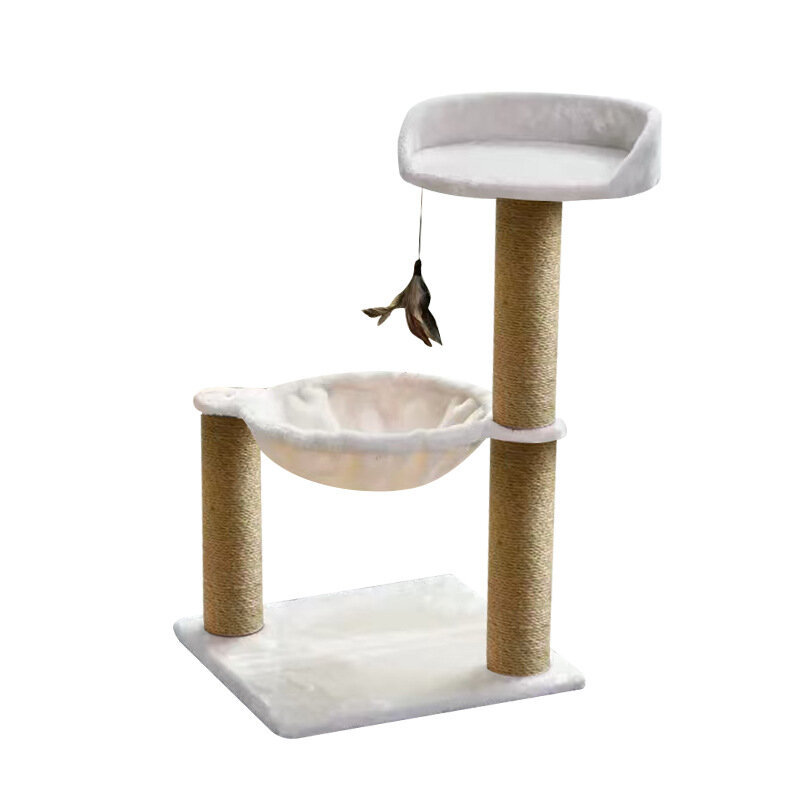 Кросс-бордерный домик для кошек, платформа для прыжков, рамка для лазания для крупных кошек, летний домик для кошек, гамак, игрушка для кошек, интегрированный столб для когтей