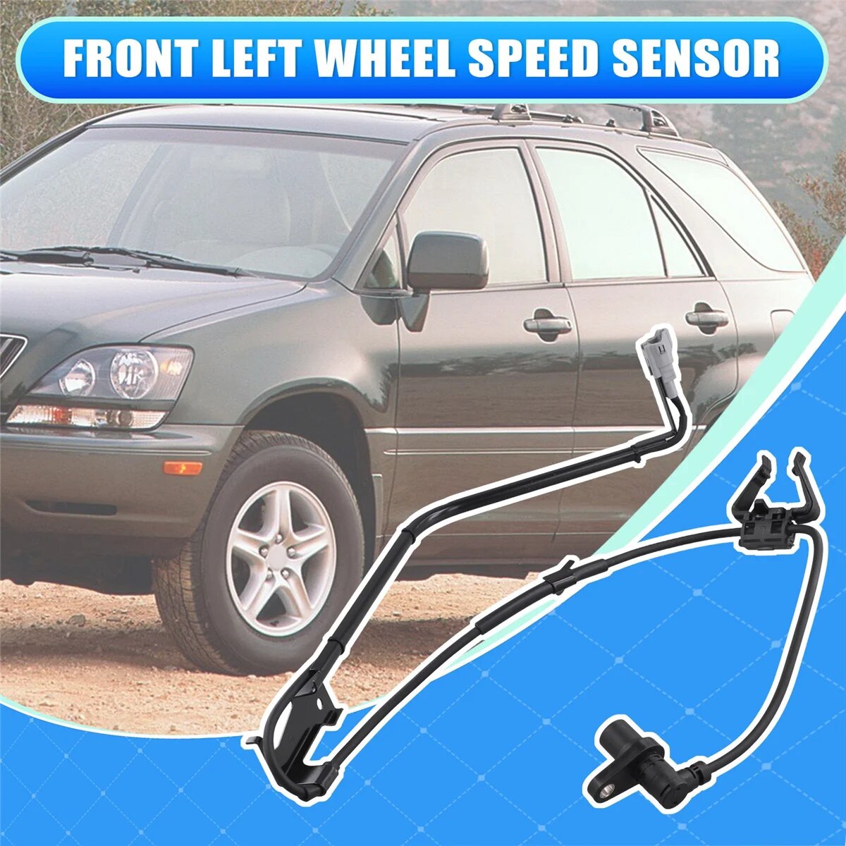 # Датчик скорости колеса 076H ABS для Toyota Harrier 1997-2003 Lexus RX300 1998-2003 W/FWD 8954348010 Передний левый (пластик+металл)