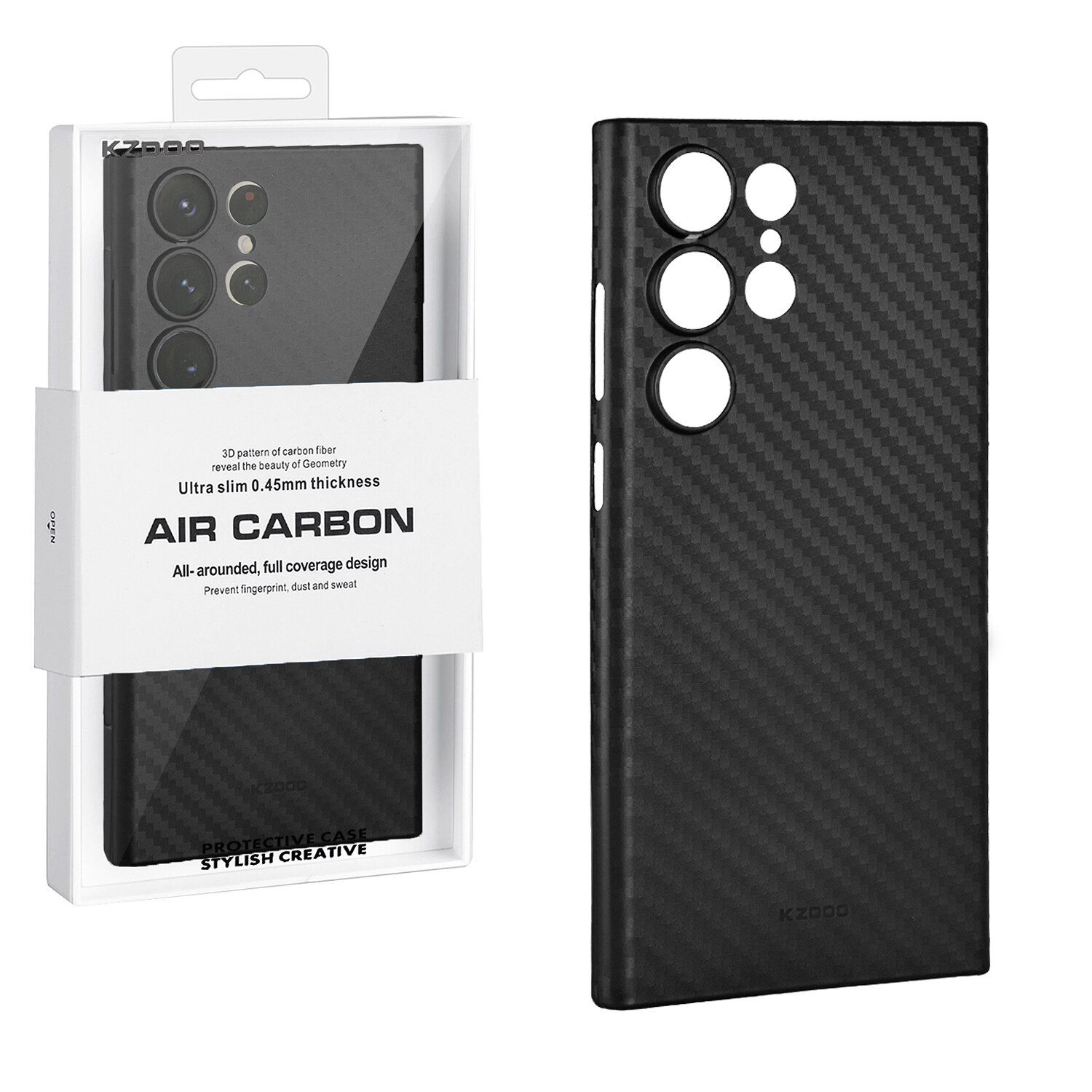 Чехол SAM S23 Ultra Air Carbon K-DOO