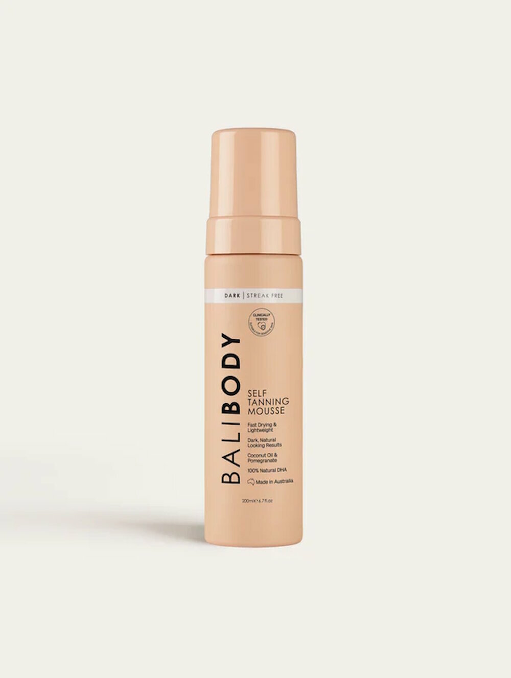 Мусс тонирующий для автозагара Balibody Dark Self Tanning Mousse, 200 мл.