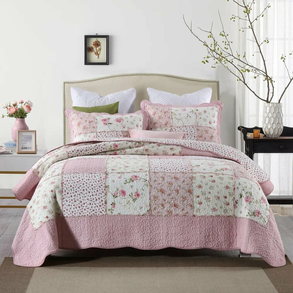 E GELAND Покрывало patchwork quilts, Лавсан с размерами: 250 см х 230 см