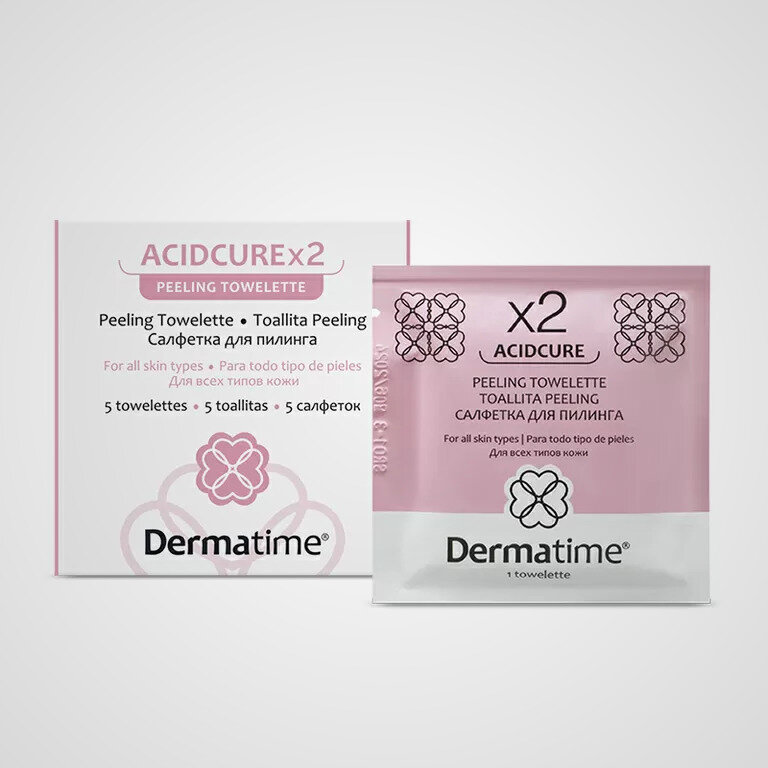 Салфетка для пилинга 1 шт DERMATIME ACIDCURE Peeling Towelette Салфетки 1 шт