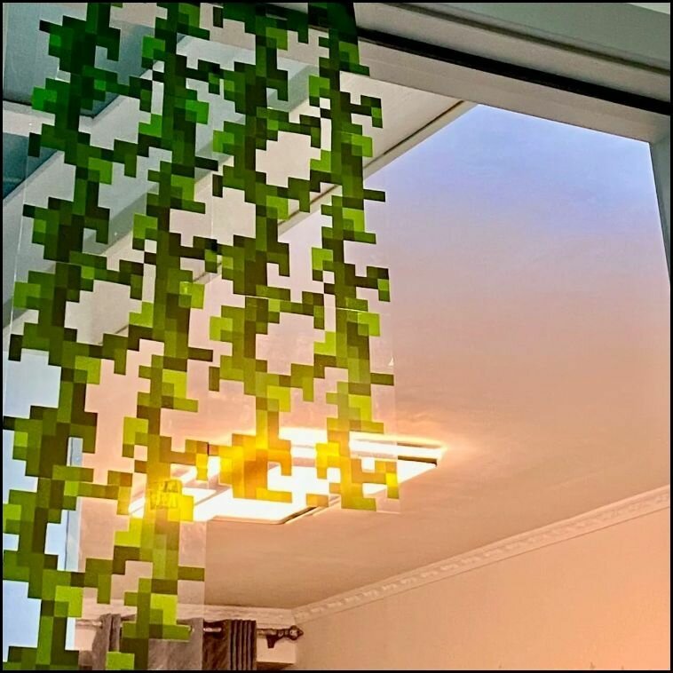 Майнкрафт/minecraft Оконная статическая паста является самоклеящейся и не оставляет клея