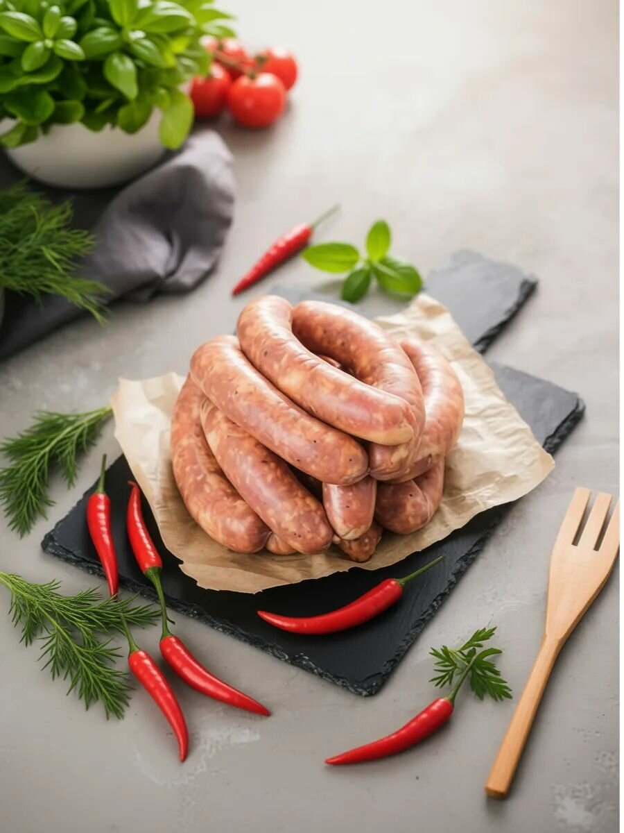 Колбаски "Барбекю" свинина 700 гр, Ферма Евгения Рошаля