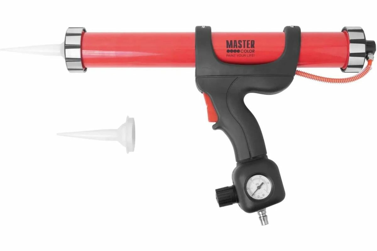 Пневматический пистолет для герметиков MASTER COLOR 600 мл, с датчиком давления 30-3002