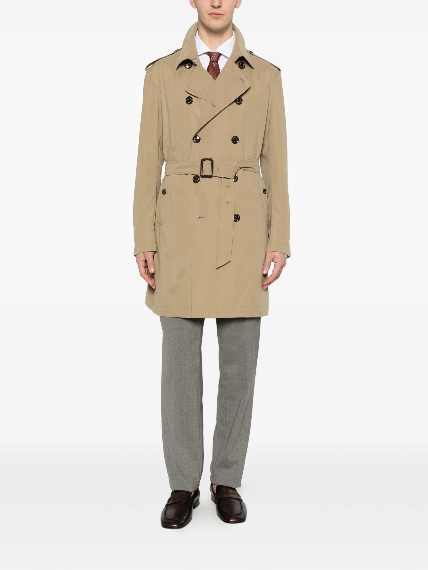 Пальто Montecore Belted double-breasted coat, размер 50, разноцветный — фото 1
