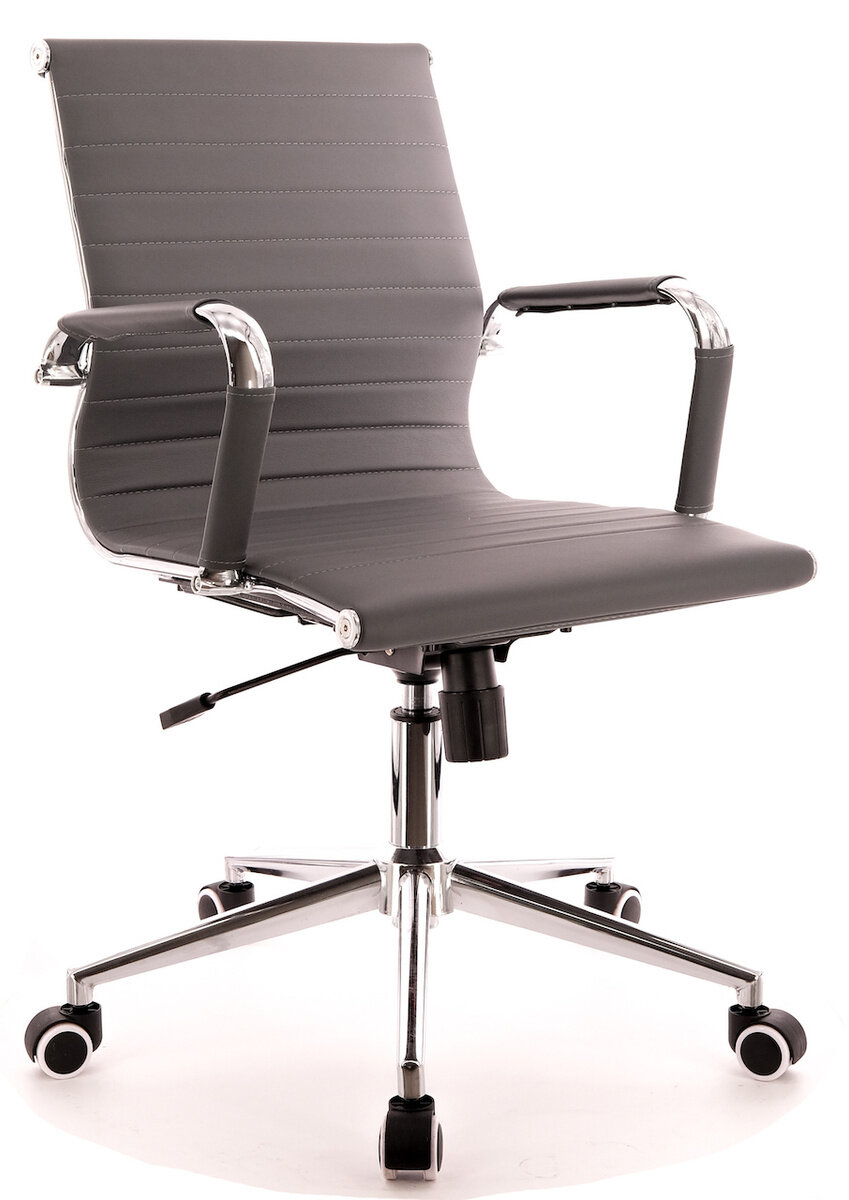 Кресло Everprof Leo T Экокожа Серый