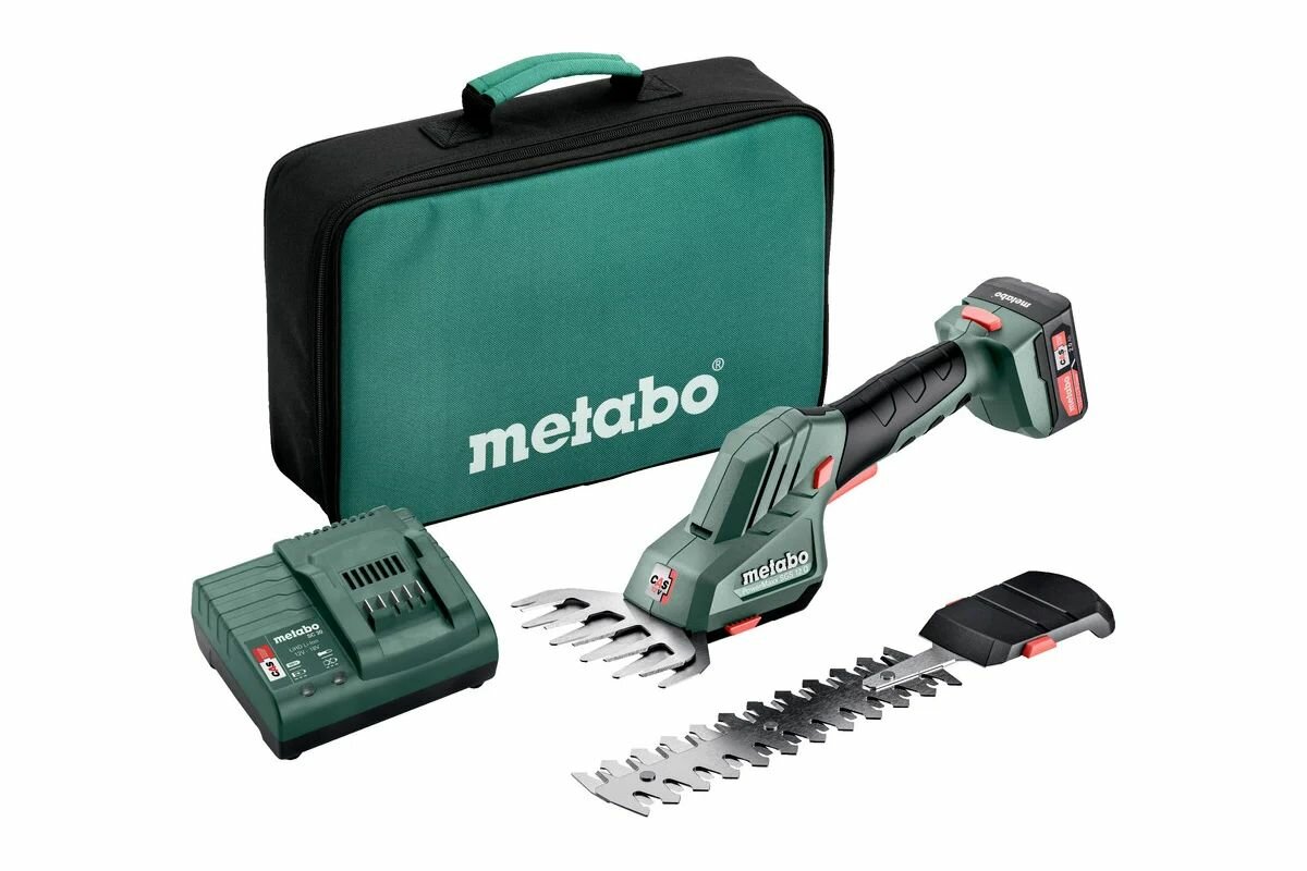 Metabo PowerMaxx SGS 12 Q Аккомуляторный кусторезножницы 1х2.0, сумк 601608500