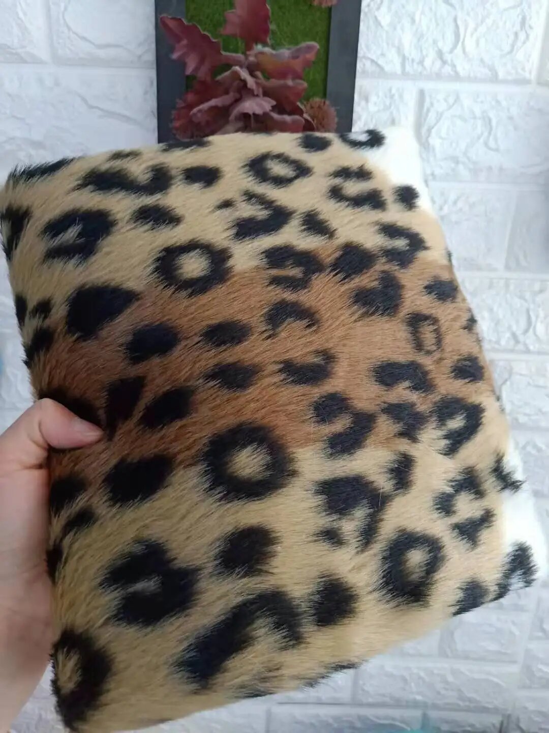 Ковёр Muzzi с животным принтом Коричневый, leopard