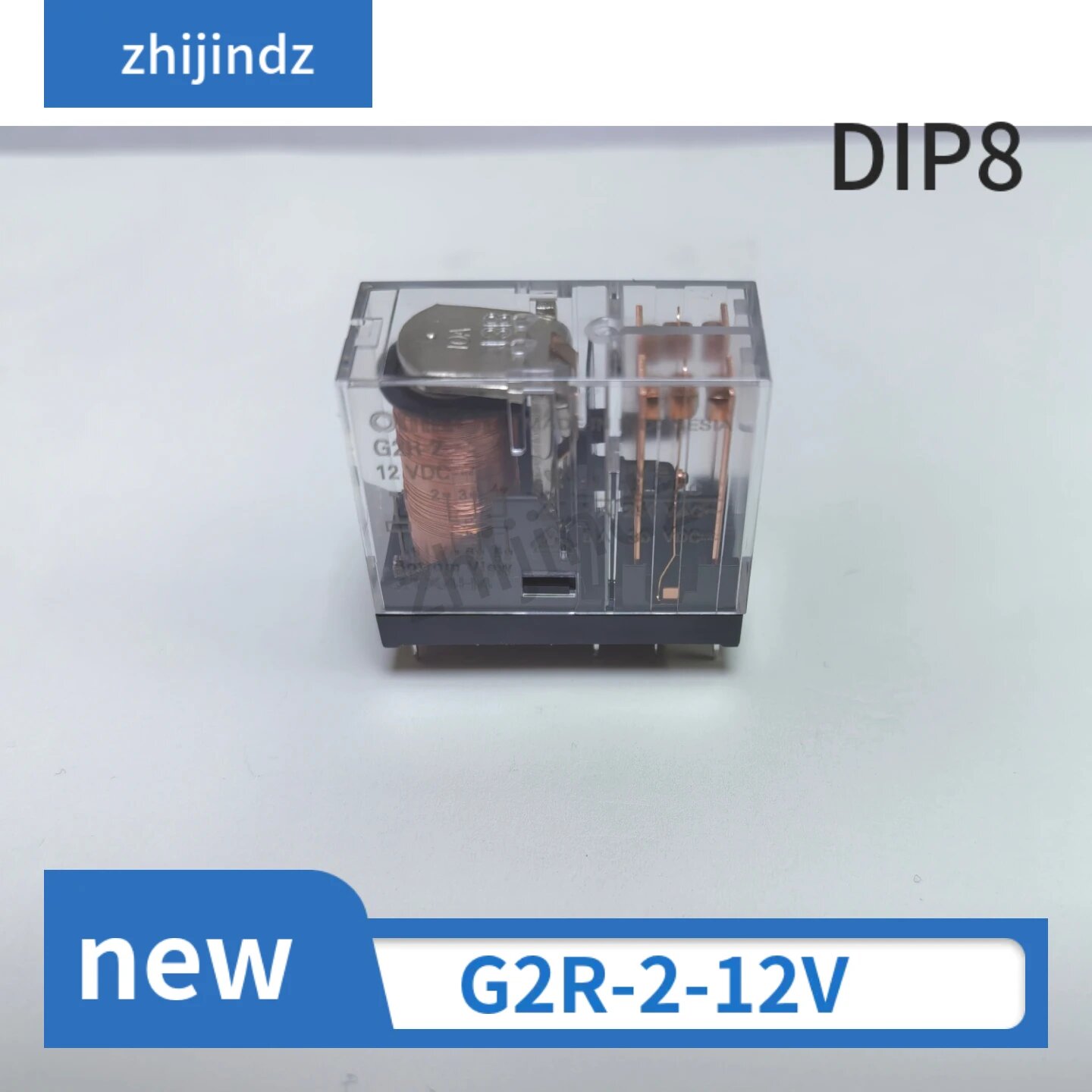 1 шт. G2R-2-12 В постоянного тока 24 В постоянного тока два открытых два закрытых 5 А 8-контактное силовое реле