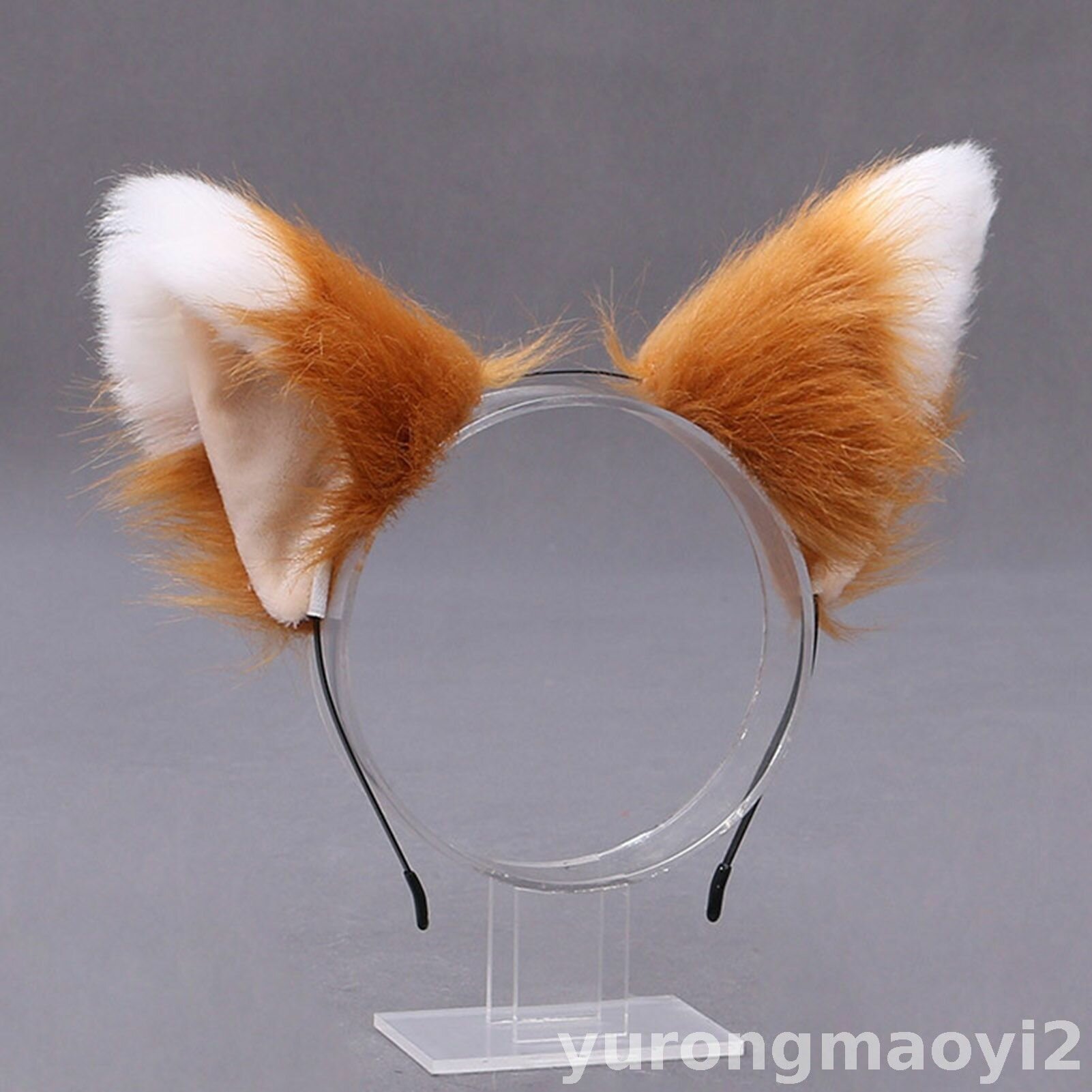 Мягкие лисьи ушки для косплея стильный ободок