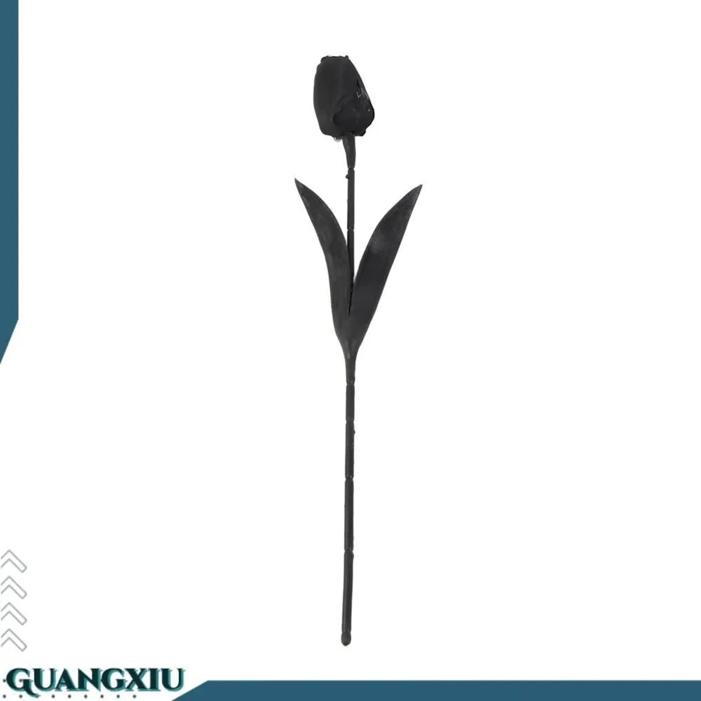 Искусственные тюльпаны, черные шелковые цветы, для домашнего декора и свадеб