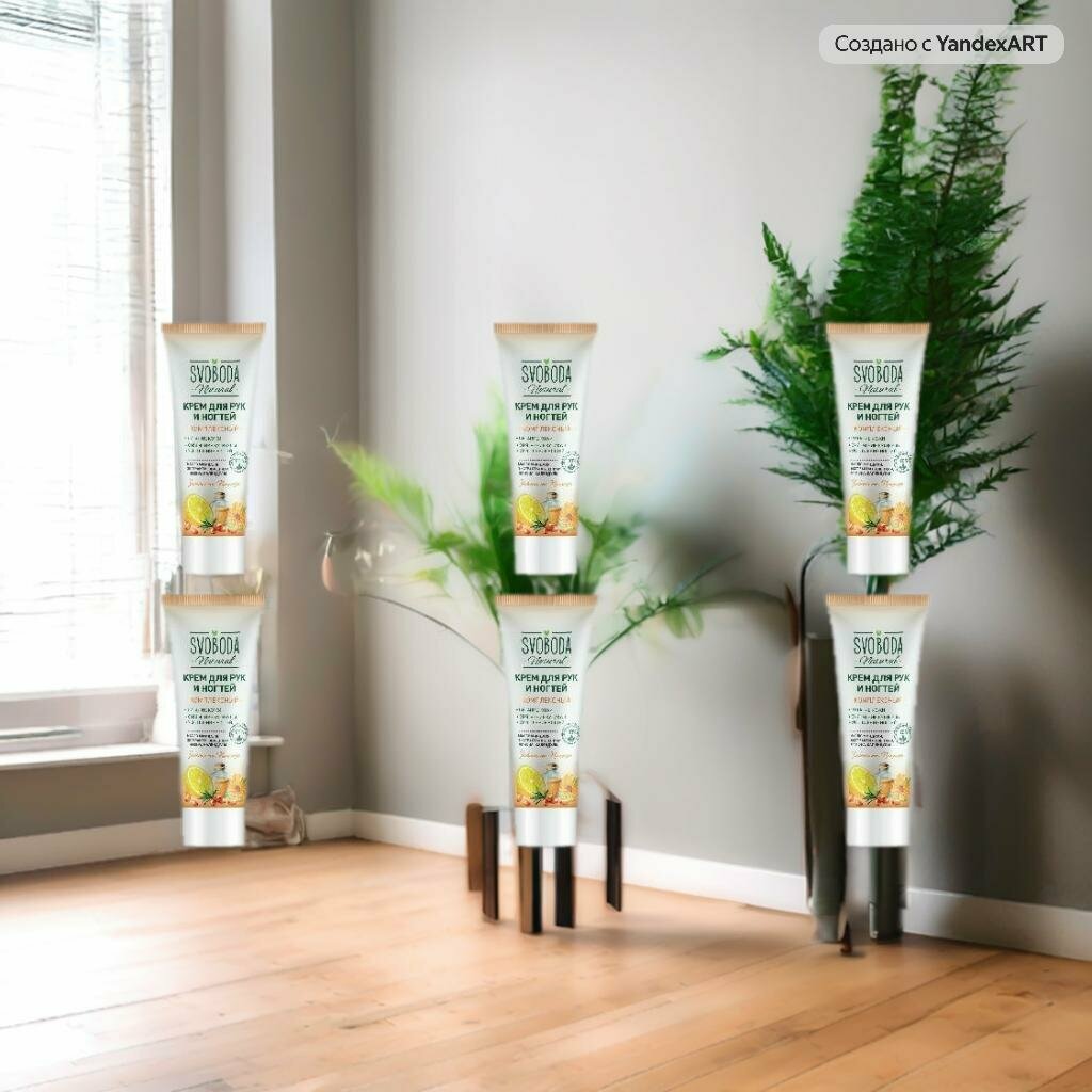 Крем для рук и ногтей Свобода, комплексный уход, 80 мл, 6 шт