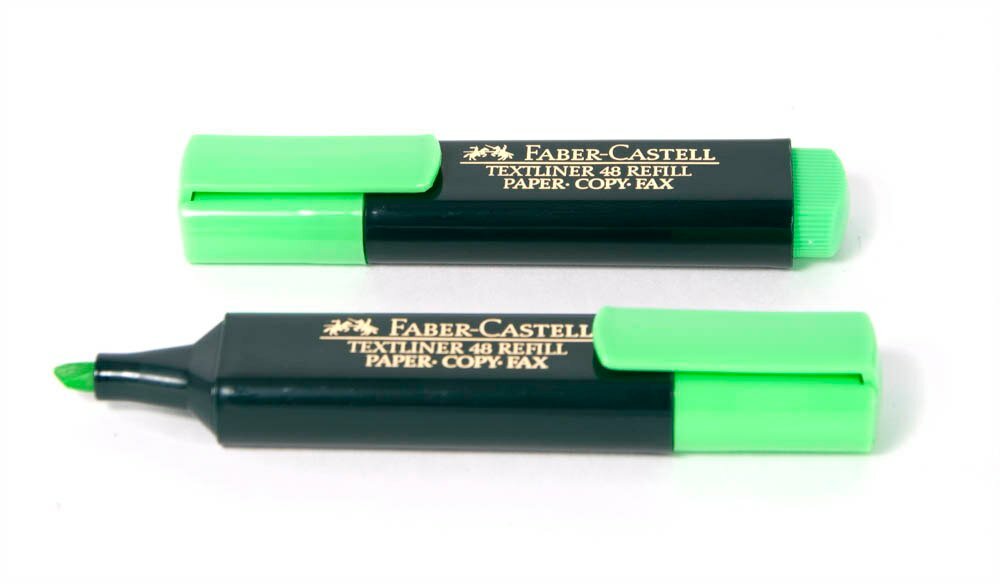 Текстовыделитель Faber-Castell, зеленый