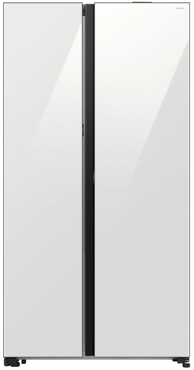Холодильник Side-by-Side Samsung RS80F65M1WWR белое стекло