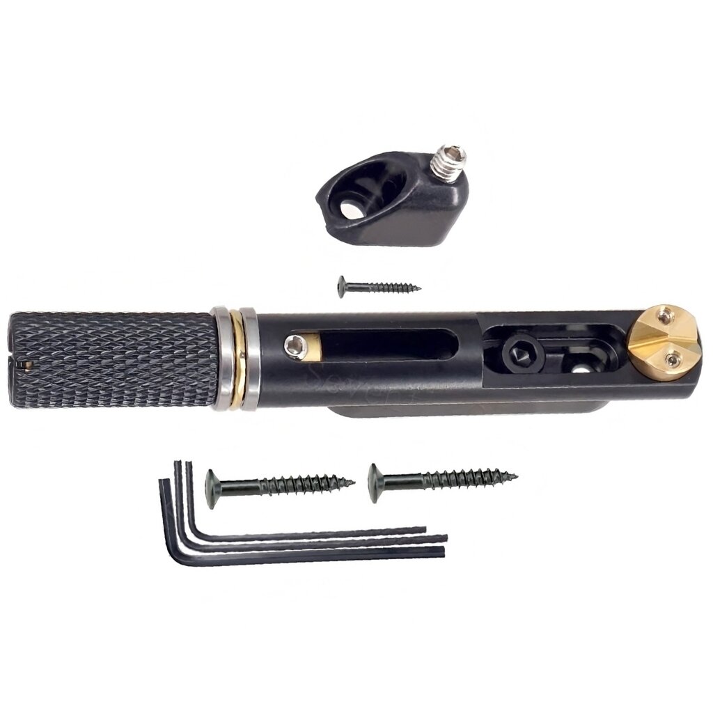 Безголовая электрогитара split Qin bridge stringer-черный