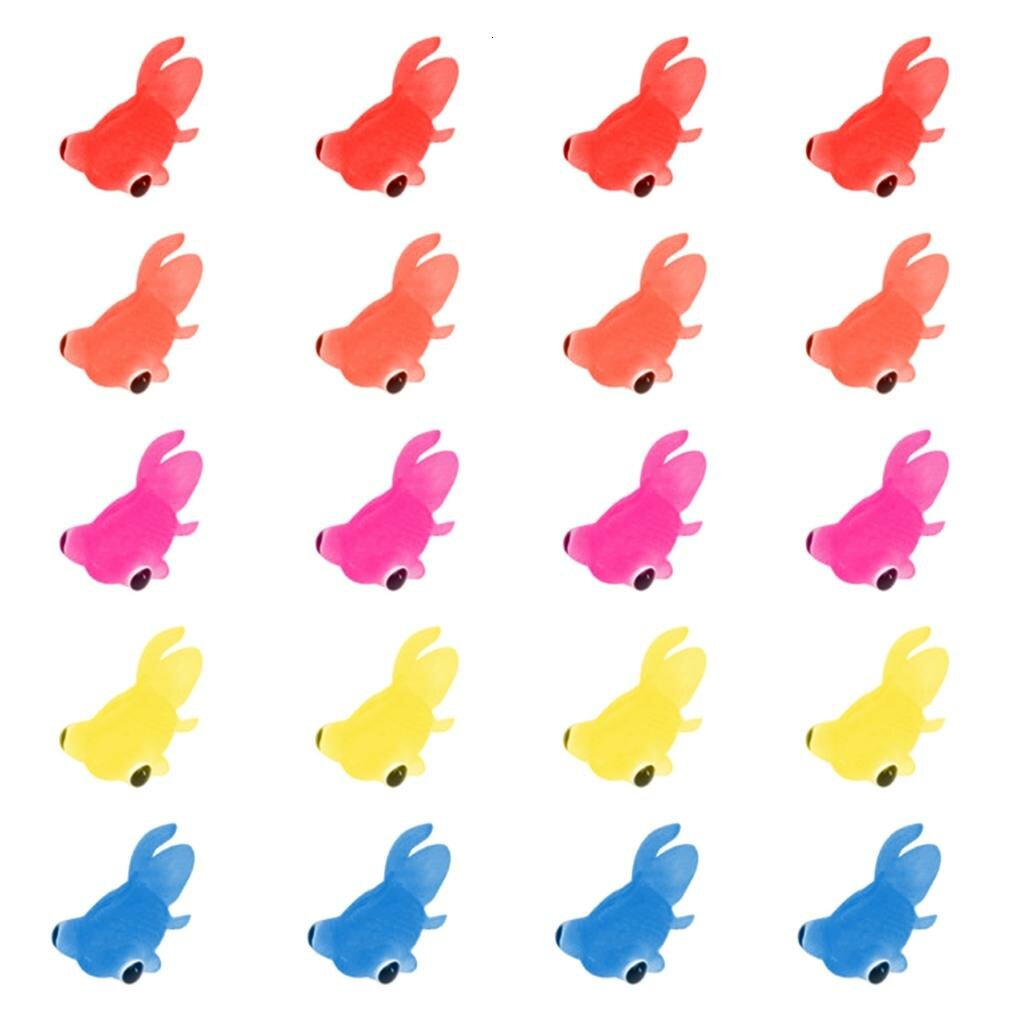 Плавающие рыбки-игрушки для ванны (20 шт.), XS