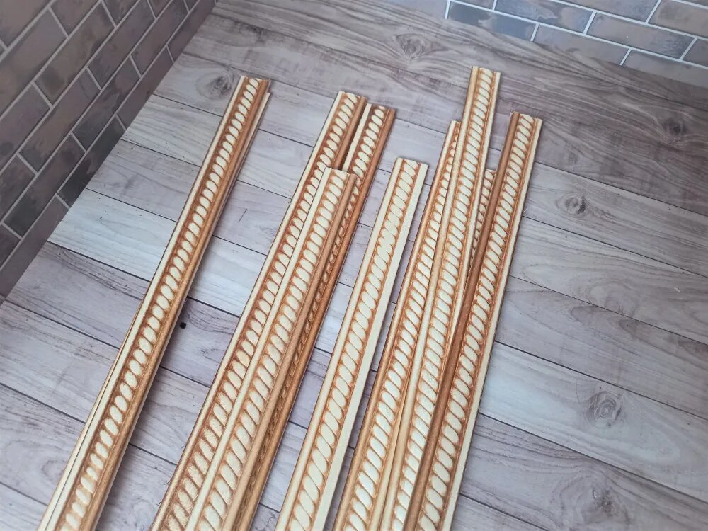Рейка деревянная декоративная "Косичка" 25х4х1000 / раскладка