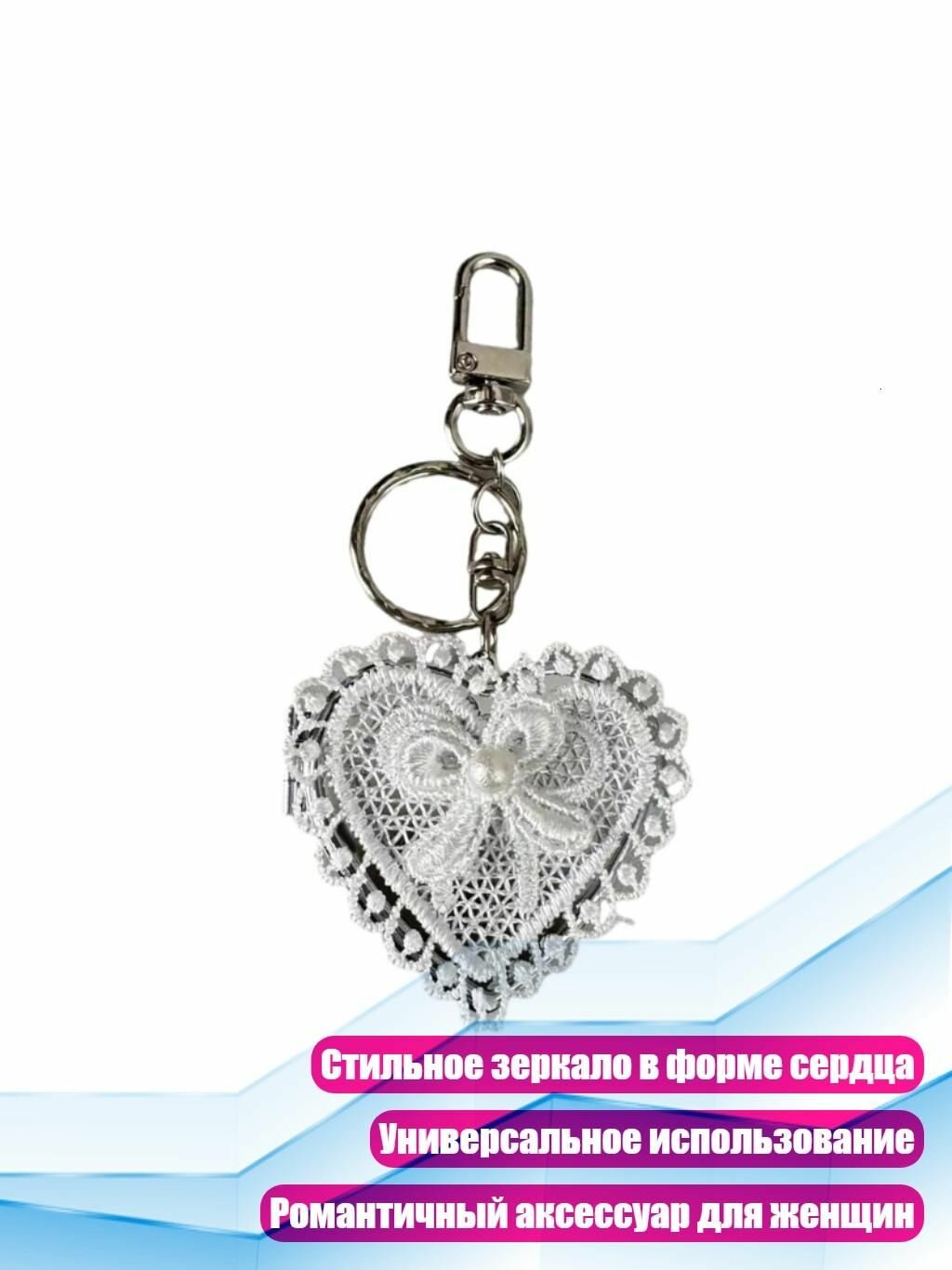 Ключница-подвеска с кружевным бантом