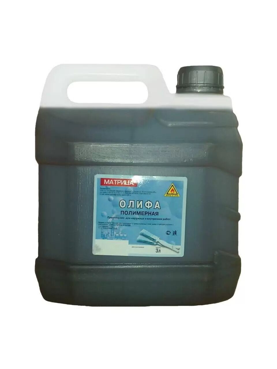 Олифа Матрица нефтеполимерная, масляная, объем 3 л