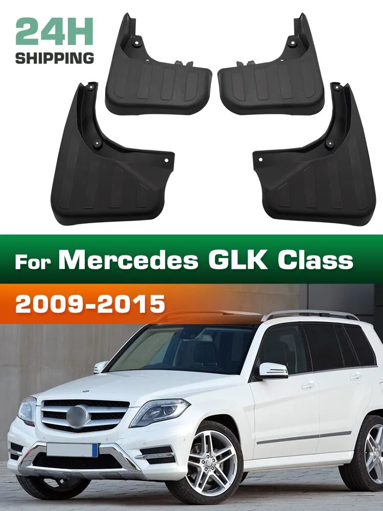 Брызговики, арт. For Mercedes GLK 2009-2015 without pedal, 4 шт.