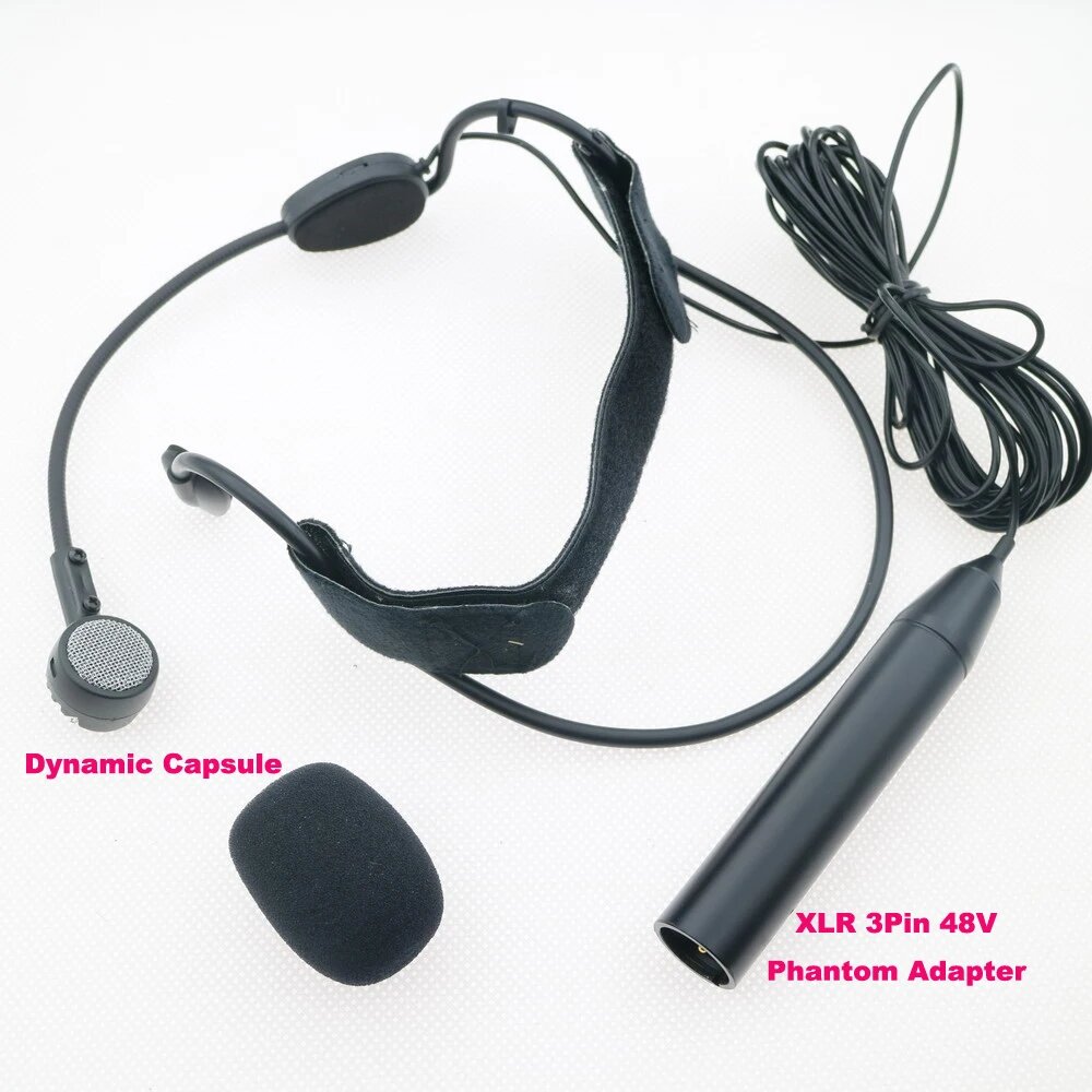 Петличный микрофон Dynamic Capsule XLR 3Pin WH22-Headset-XLR