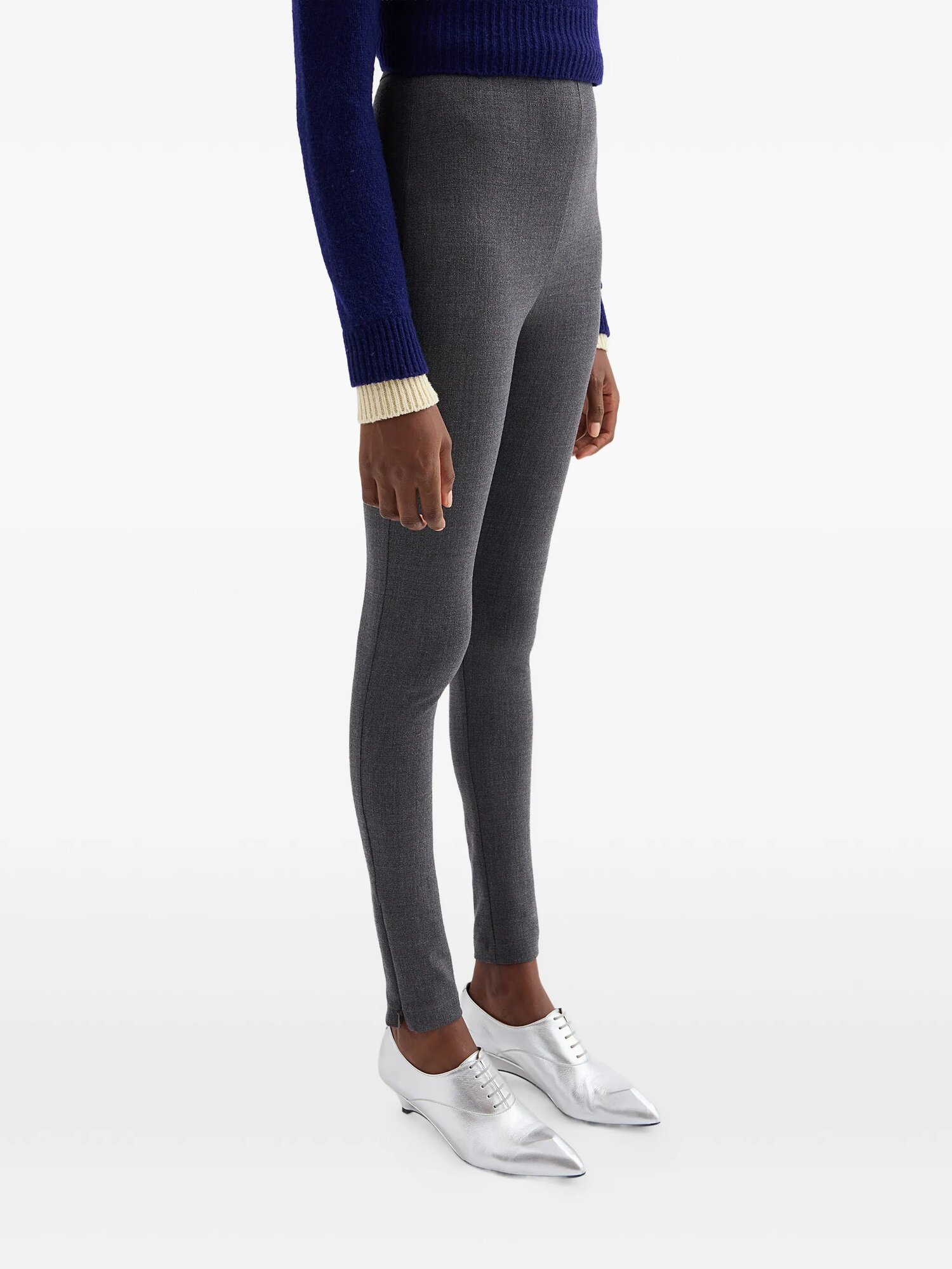 Легинсы Jil Sander Stretch leggings, размер 46, серый — фото 1