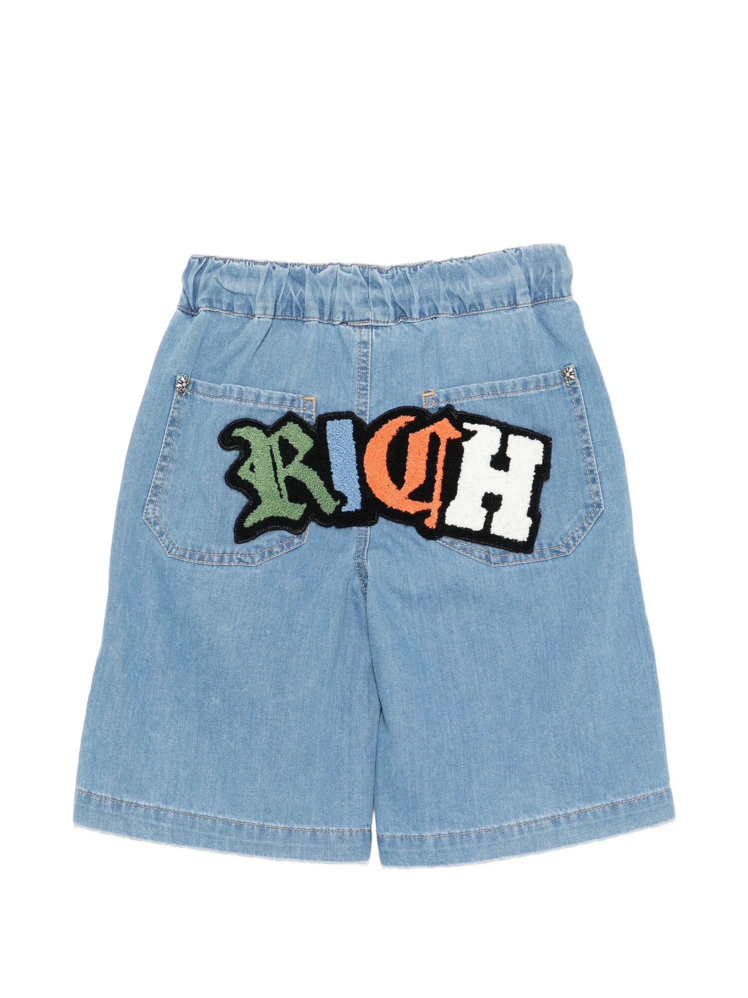 Шорты JOHN RICHMOND Drawstring denim shorts, размер 4 года, синий — фото 1