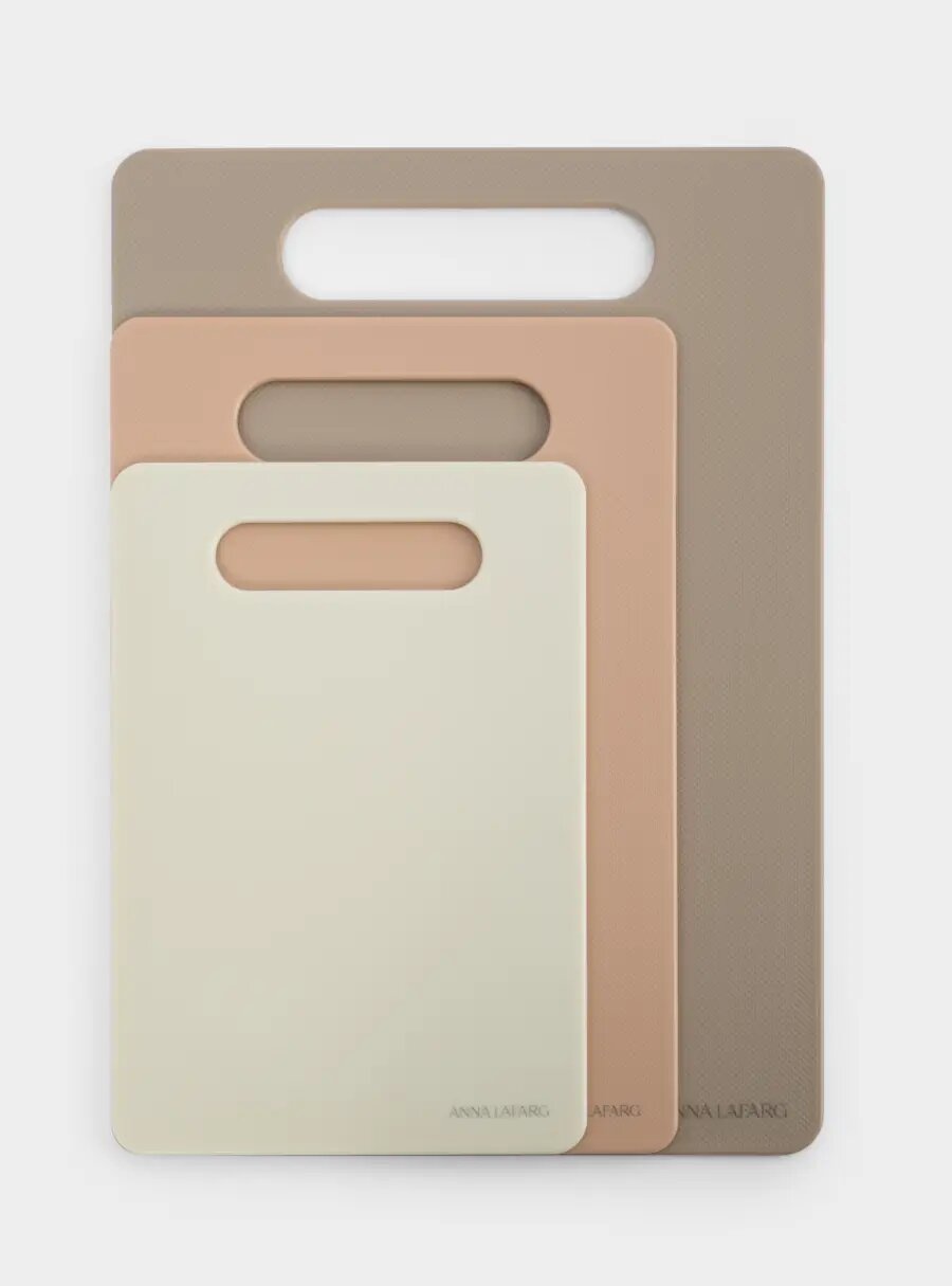 Набор досок разделочных, 3 шт, пластик, прямоугольный, цветной, Universal