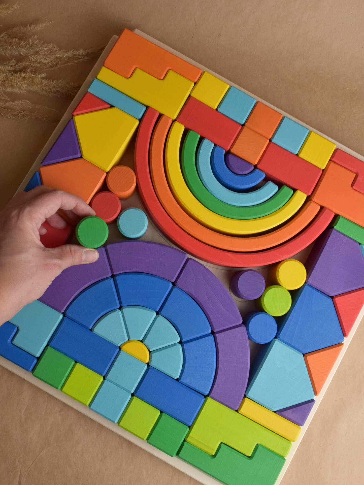 Кубики Деревянный Конструктор для Детей