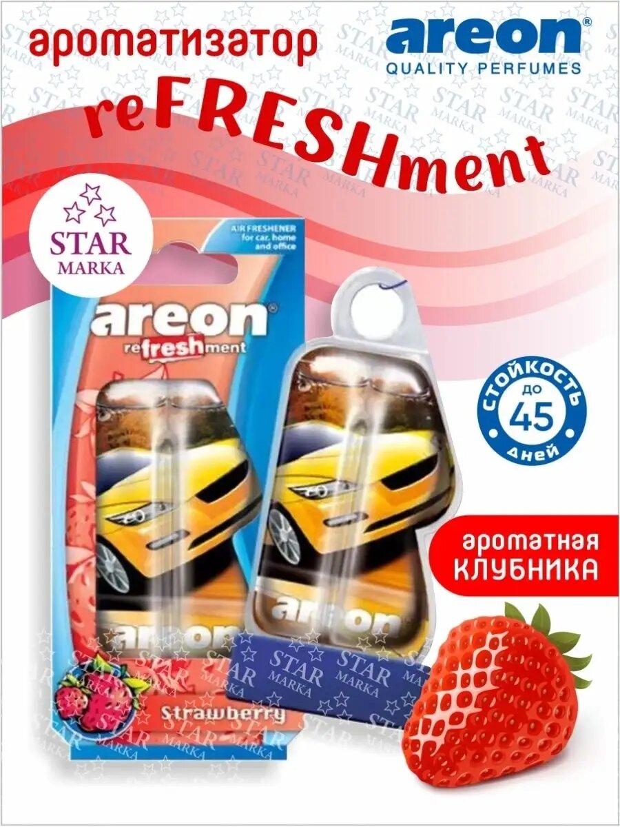 Ароматизатор в машину парфюм гелевый блистер Ареон