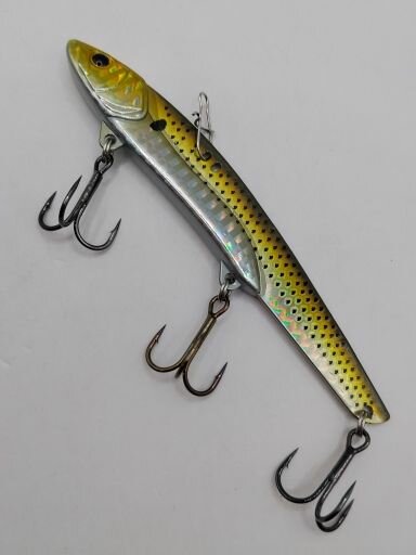 Блесна JACKALL BIGBACKER METAL VIBRATION, цикада,105мм, 35г, приманка на щуку, окуня, судака