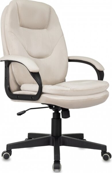 Кресло руководителя Бюрократ CH-668 светло-бежевый Holland 06, крестов. пластик