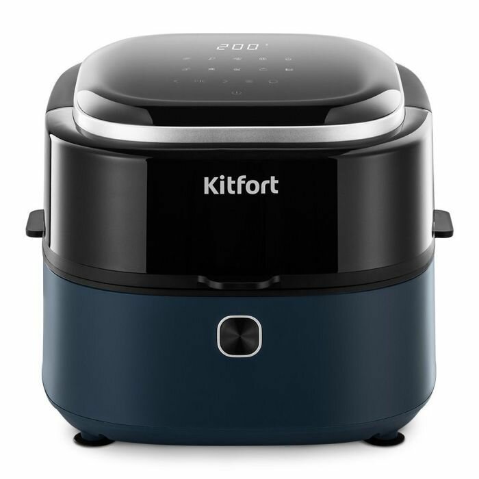 Аэрогриль Kitfort КТ-2294 синий/черный, Мощность 1350 Вт. Ёмкость 7 л.