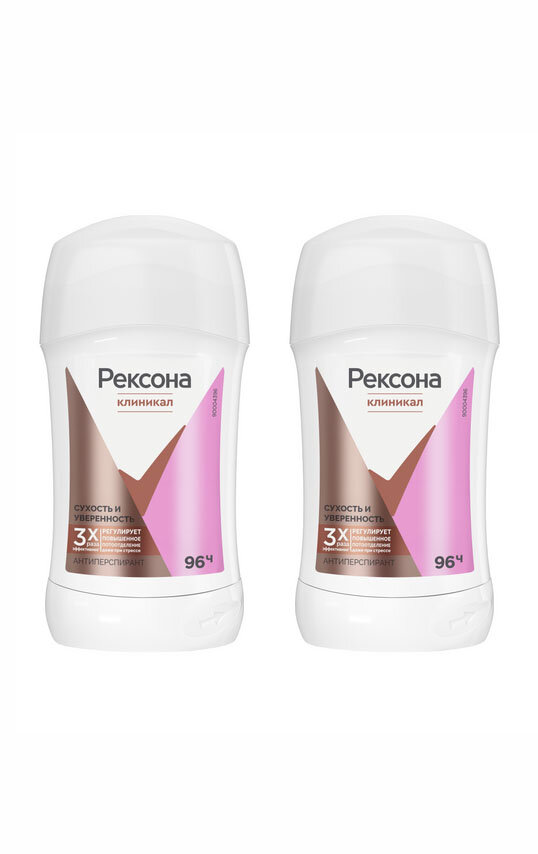 Део - стик Rexona clinical protection cl prt сухость и уверенность 40 мл (2 шт)