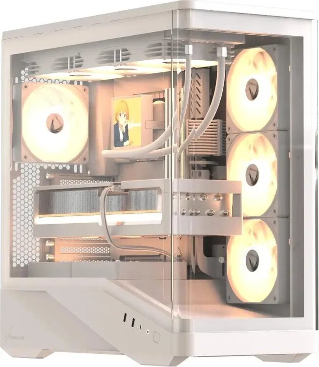 CRYSTAL U9 / Корпус ATX Formula Crystal U9, Midi-Tower, без БП, белый