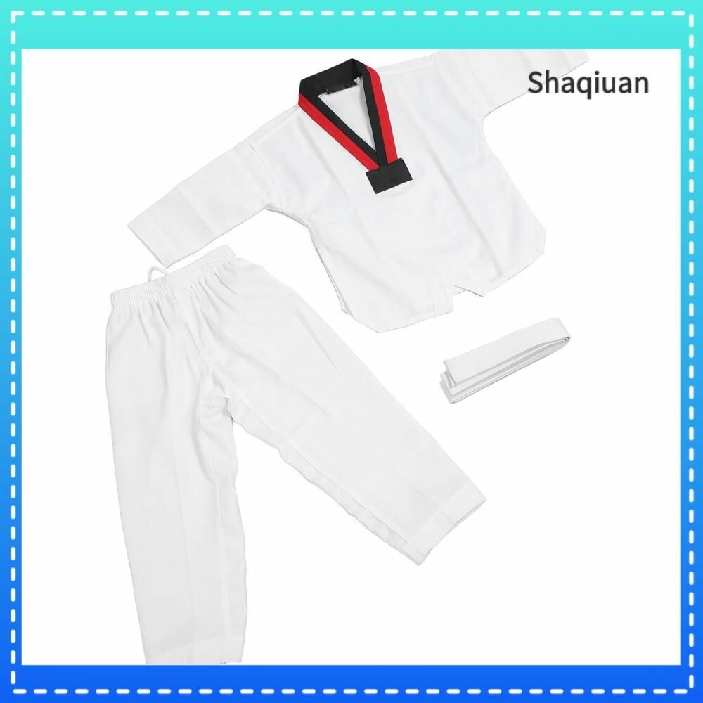 Форма для таэквондо для детей, мягкая и дышащая, для занятий боевыми искусствами мальчиков и девочек Размер M