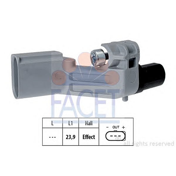 FACET 9.0464 (036906433 / 036906433A / 036906433E) датчик положения распредвала\ Audi (Ауди) a3-a6, VW Golf (Гольф)