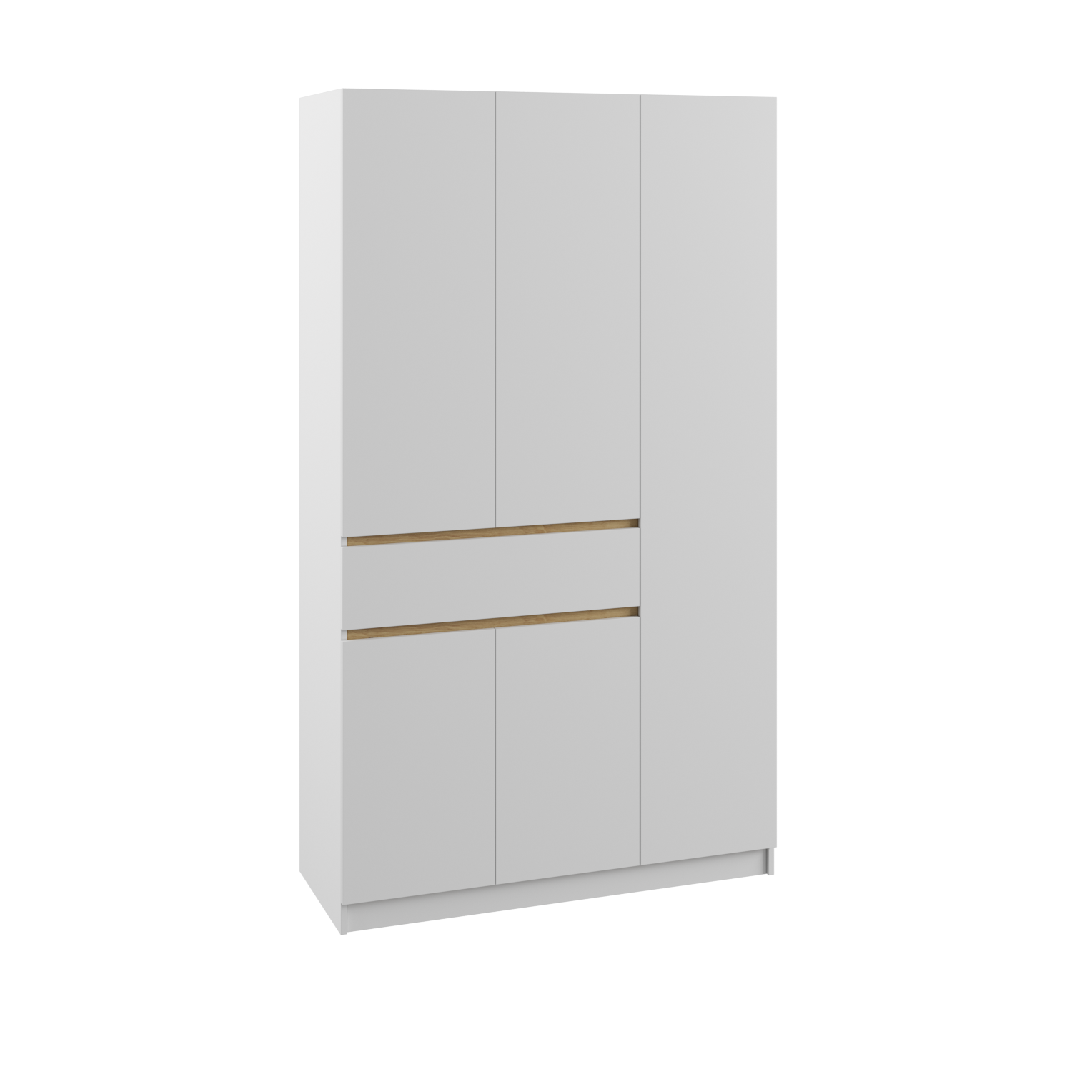 Шкаф для одежды трехстворчатый "М1200.3 Мадера", белый