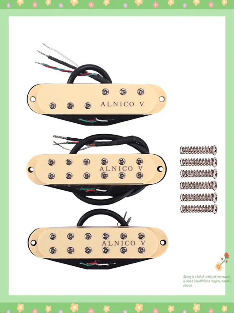 Аксессуар для струнных инструментов Альнико V Хамбакер M / B совместим с Strat для электрогитары