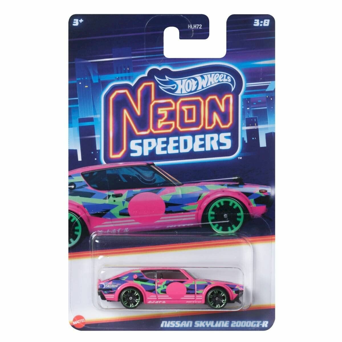 Машинка базовая Hot Wheels Neon Speeders Nissan Skyline 2000GT-R