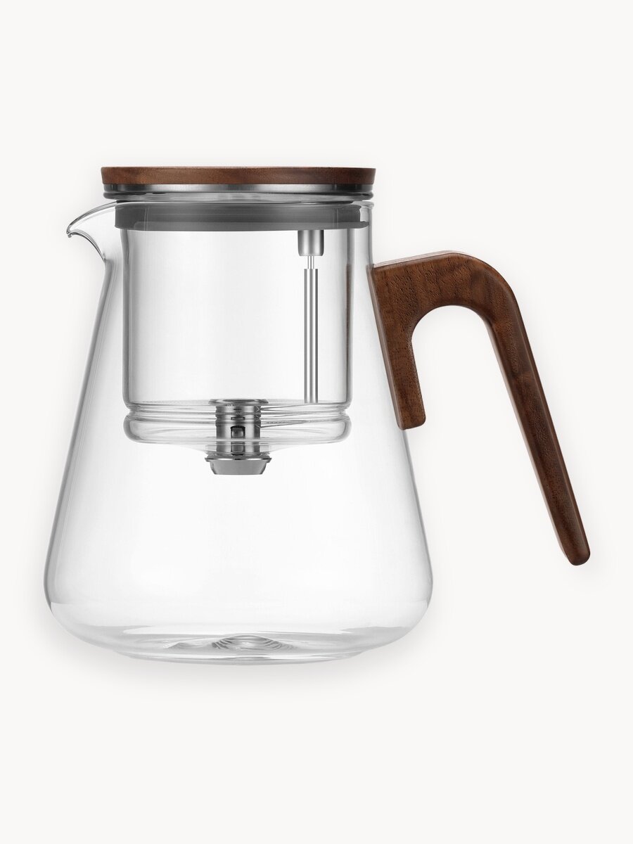 Чайник заварочный гунфу типот SamaDoyo Bonston Premium из боросиликатного стекла, 800 мл