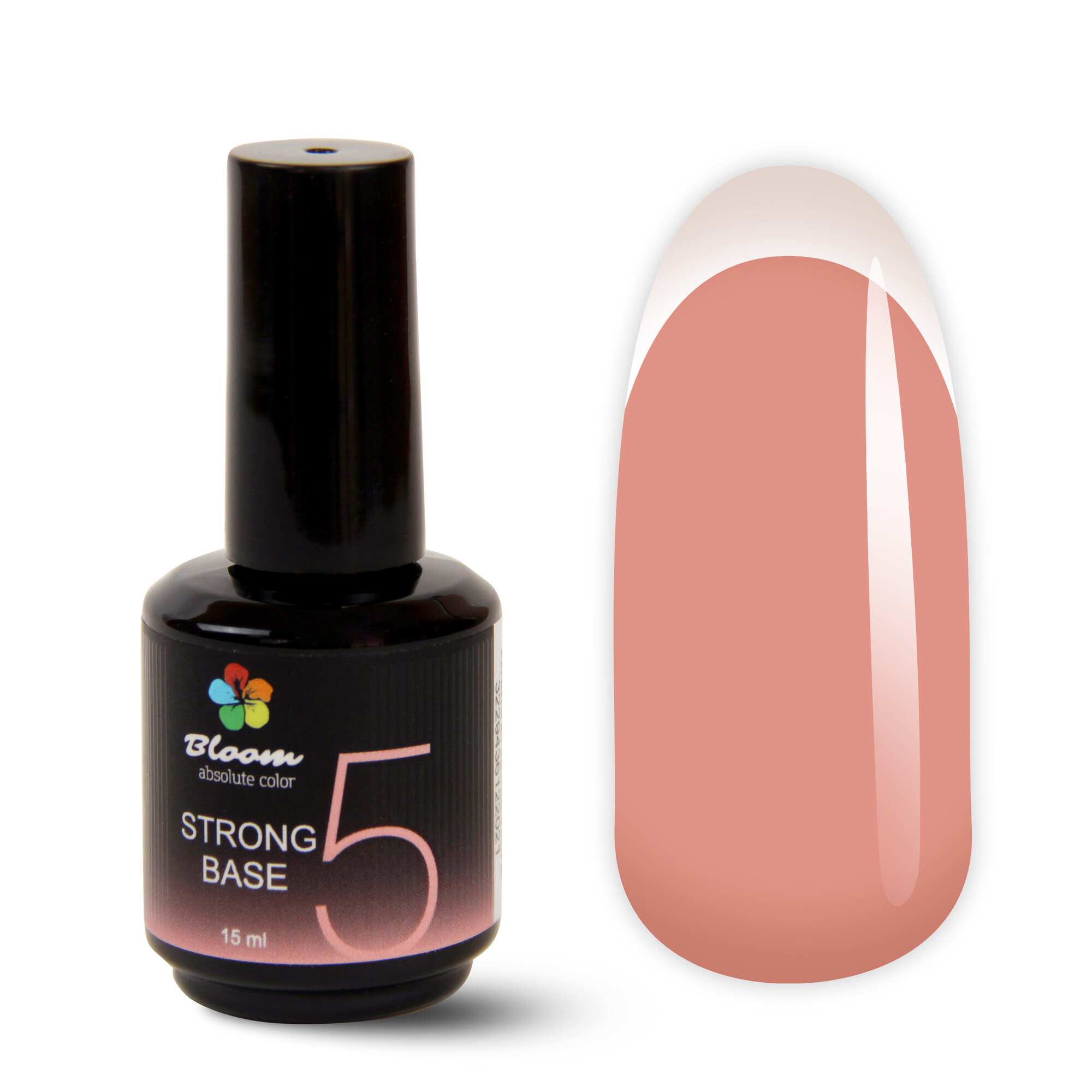 База Strong жесткая №5 натурально-бежевый 15 мл Bloom для геля, гель лака