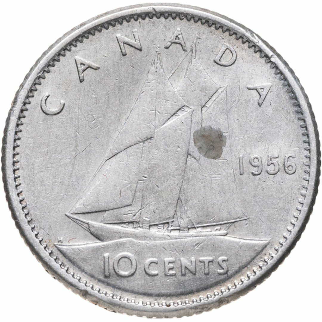 Канада 10 центов (cents) 1956