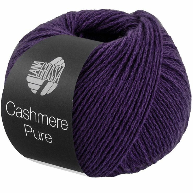 Пряжа для вязания Lana Grossa Cashmere Pure (23 Aubergine) 10 мотков по 25 г/115 м