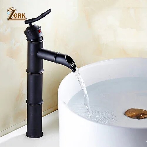 Смеситель для раковины ZGRK черный ZJ03