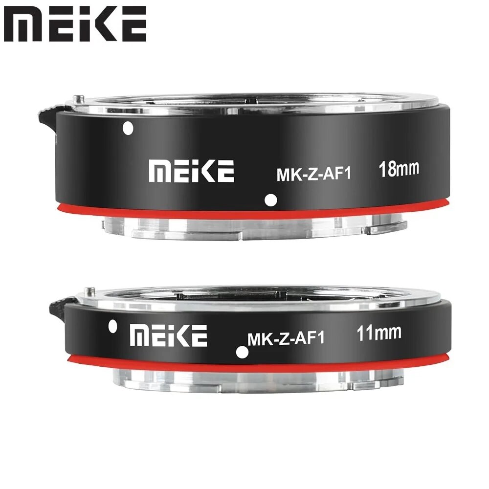 Металлическое переходное кольцо для удлинительной трубки Meike MK-Z-AF1 с автофокусом для макросов 11 мм 18 мм для Nikon Z-Mount Z5 Z50 Z50II Z6 Z6II Z7 Z7II ZFC
